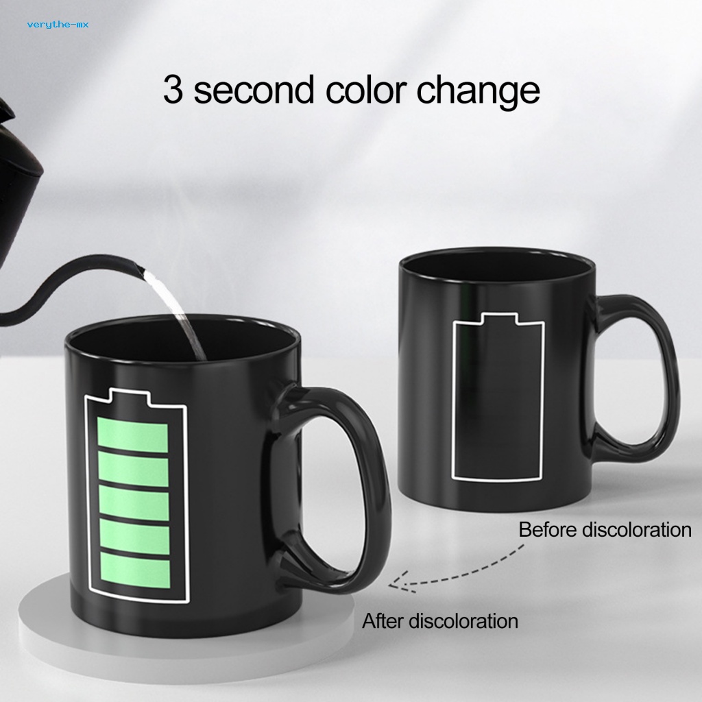 verythe Coffee Mug Ceramic Water Cup 330ml Color Changing Ceramic Mug ...