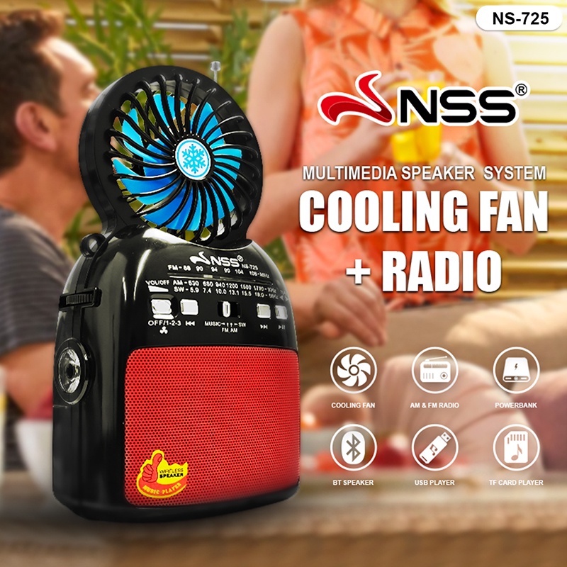 【hot sale】 NSS solar bluetooth radio multi-function portable FM radio with LED lights and fan ...