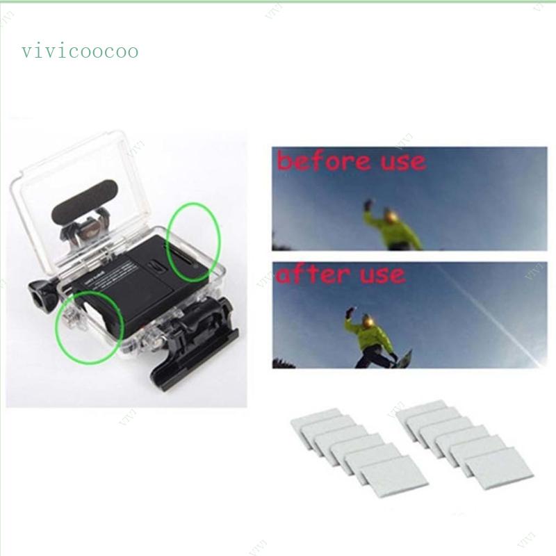VIVI 12Pcs set Action Camera Anti-Fog Inserts Anti Fog Drying Inserts ...