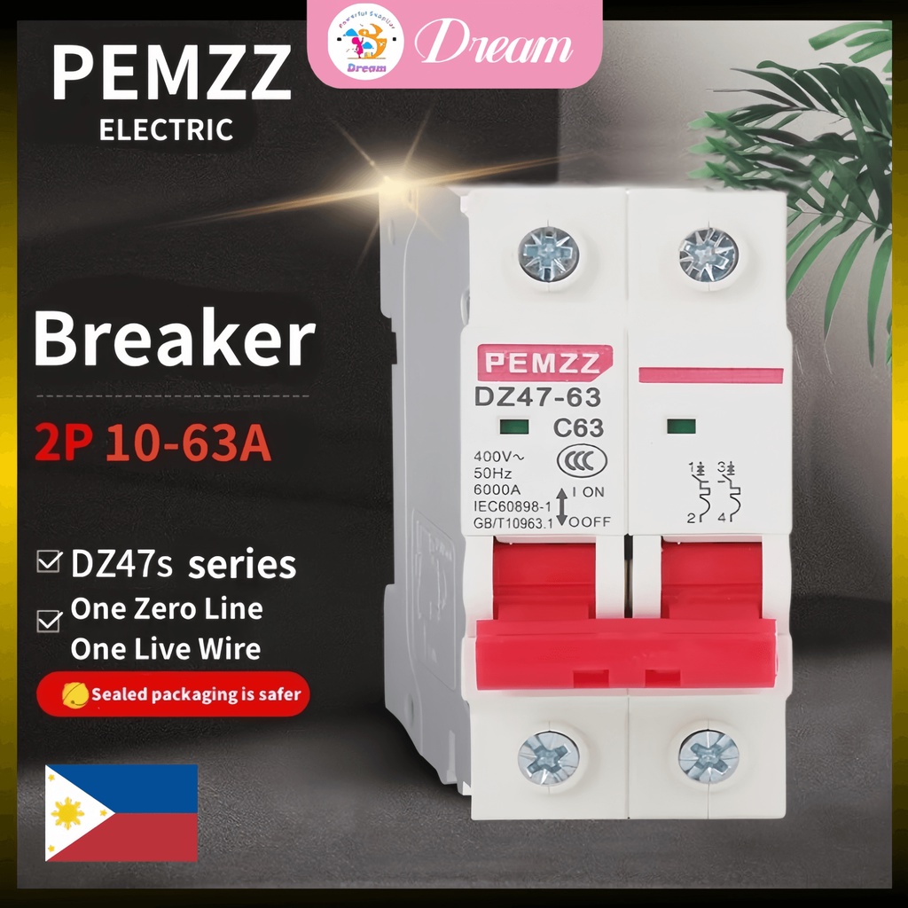 DC AC Circuit Breaker 2 Pole Double MCB Solar PV Amp Circuit Breaker ...