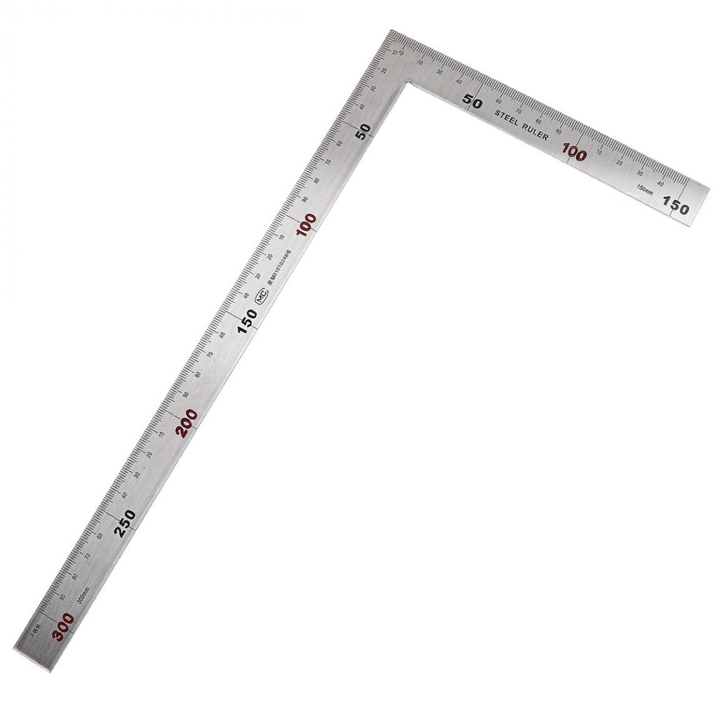 Steel L-Square Angle Ruler 90 Degree Ruler for Dressmaking/ Carpenter ...
