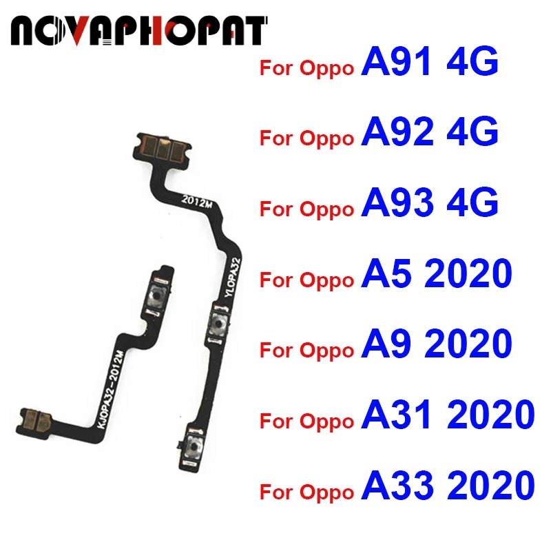 Volume Power Flex Cable For OPPO A5 A9 A31 A33 A91 A92 A93 2020 4G On ...
