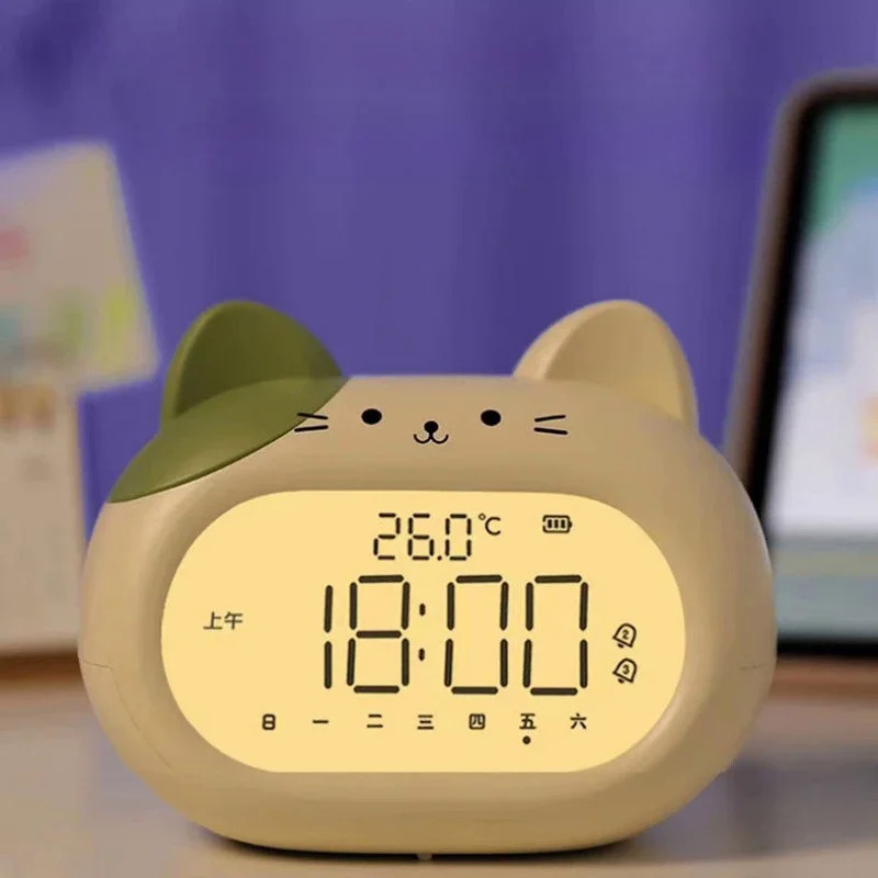 Creative Rabbit Smart Electronic Alarm Clock Home Children Boys and ...