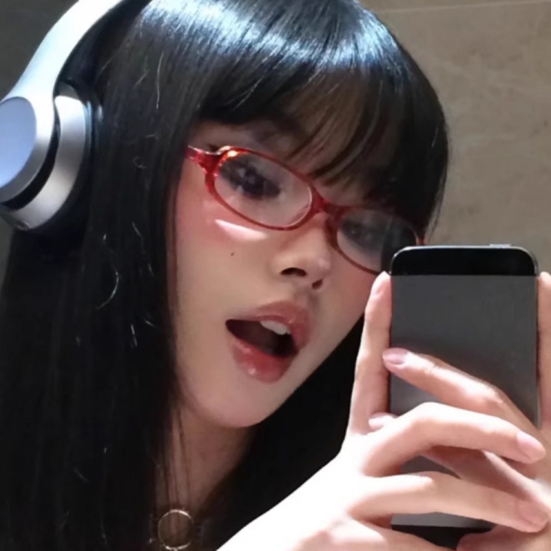 ROSELIFE Y2K Vintage Red Clear Lens Narrow Rectangle Eyeglasses for ...