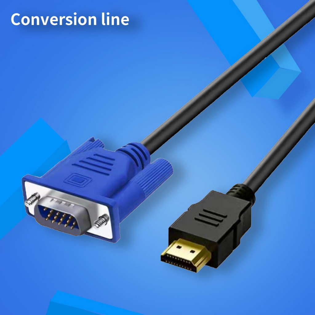 15m HDMI-compatible to VGA Cable Anti-interference High Clarity HDMI ...
