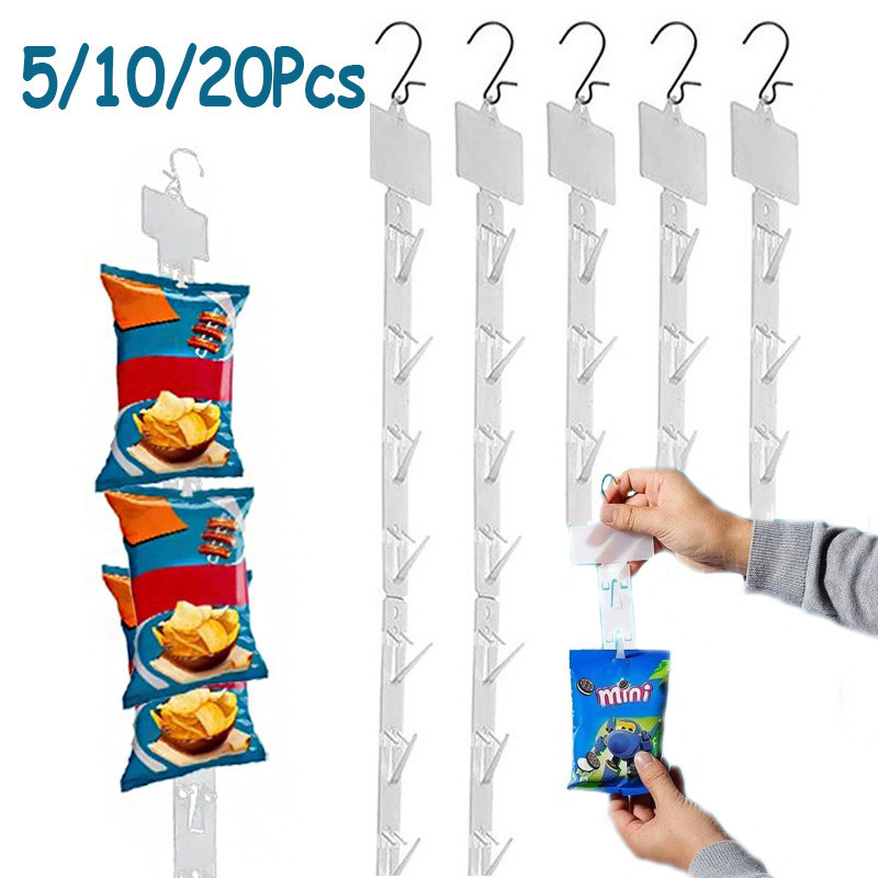 5/10/20Pcs Plastic Convenience Store Shelf Snack Hanging Strips/Goods ...