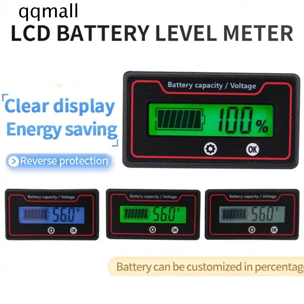 QQMALL Battery Capacity Indicator, 9-120V Universal Battery Voltmeter ...