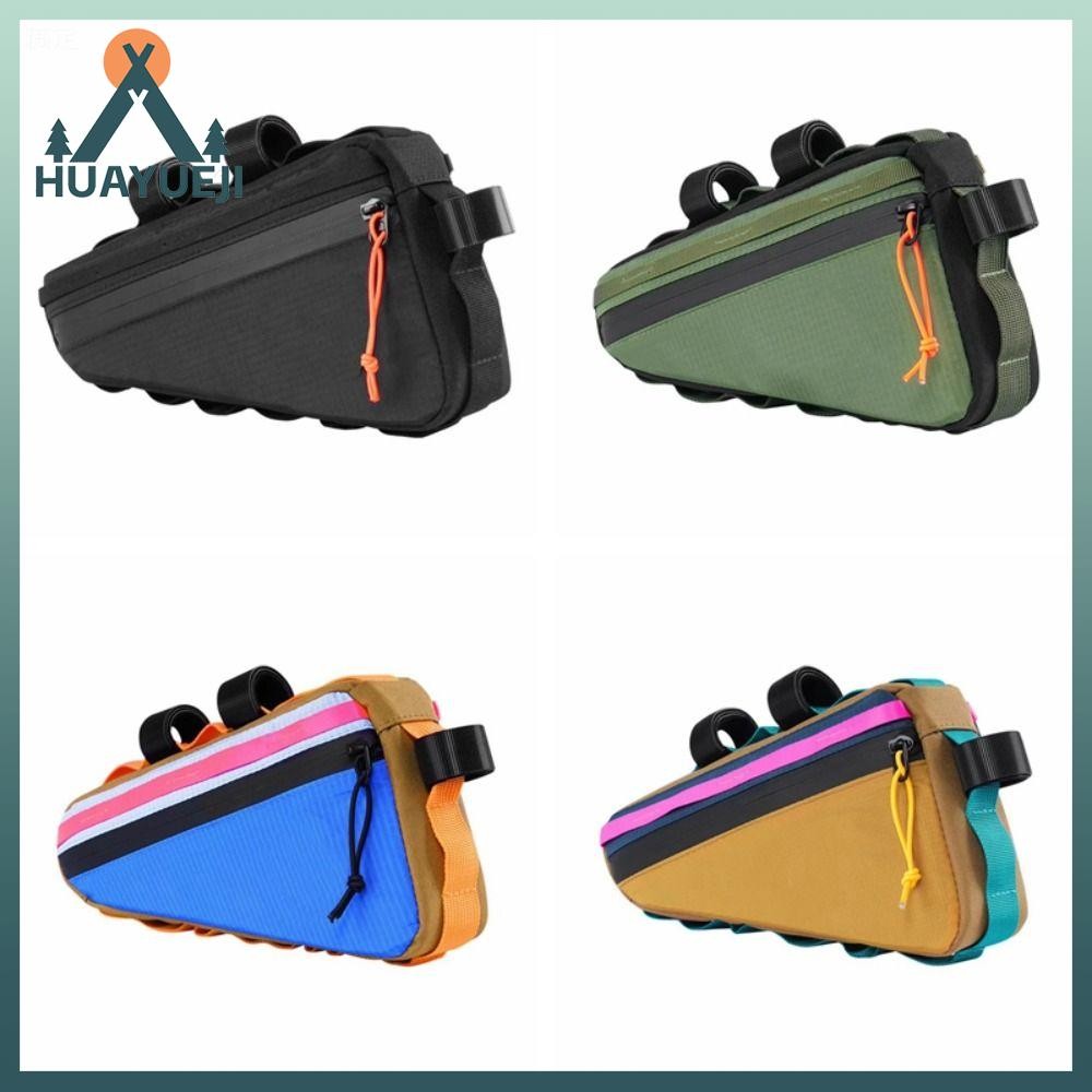 HUAYUEJI Bicycle Triangle Bags, Waterproof Multifunctional Bike ...