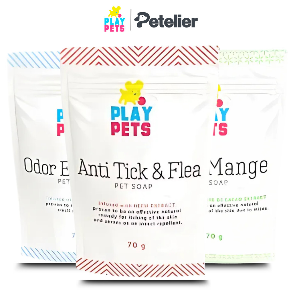 Play Pets Premium Pet Soap 70g For Dogs and Cats | Shopee Philippines