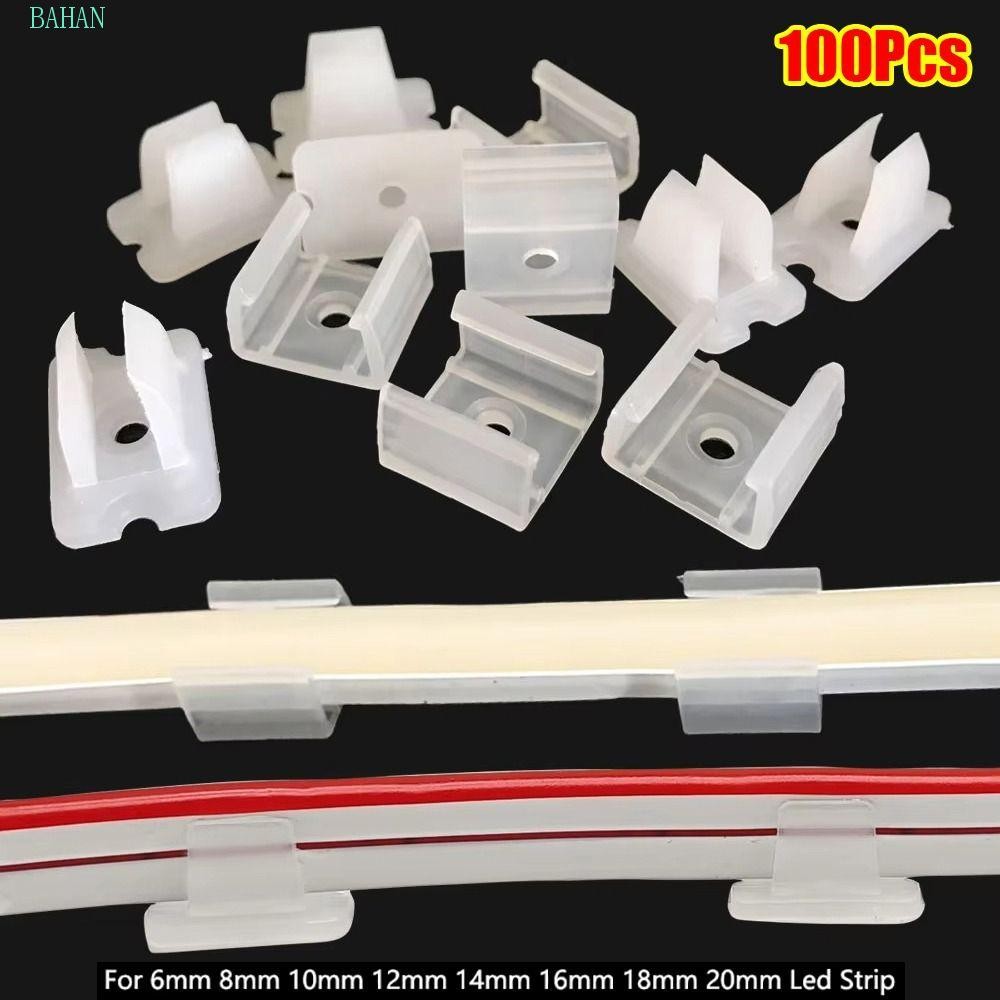 BAHAN 100Pcs Light Mounting Buckle, 220V Flexible COB Lamp Holder ...