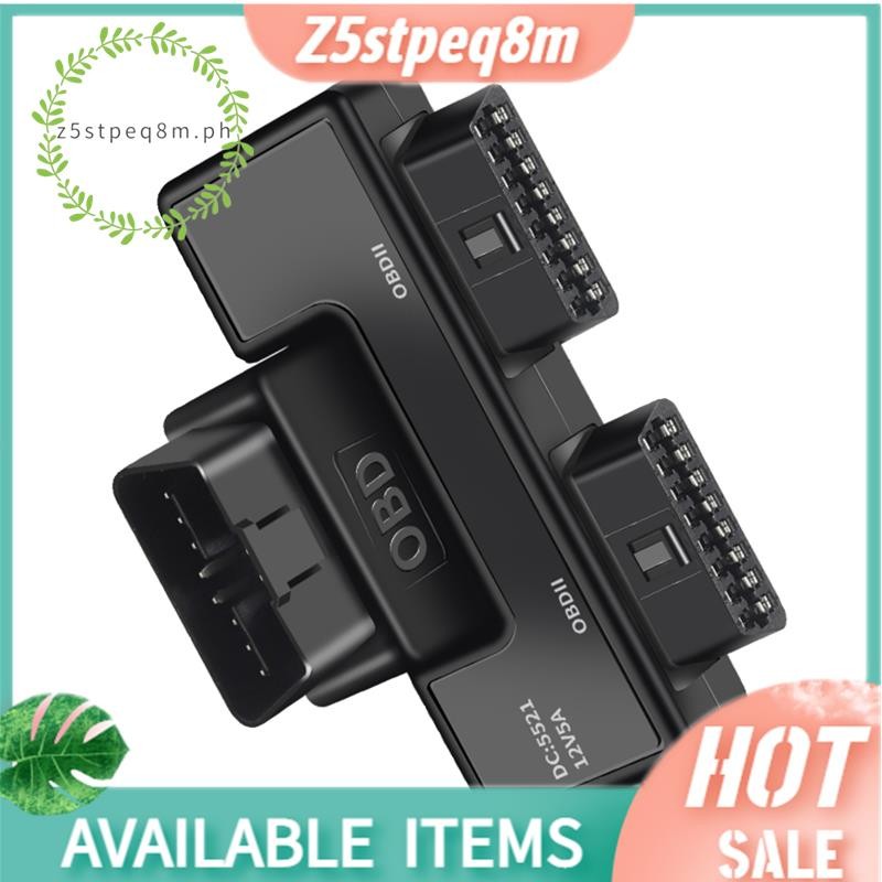 OBD2 One Divided Into Two Adaptor Cable Connector Adapter OBD Expansion ...
