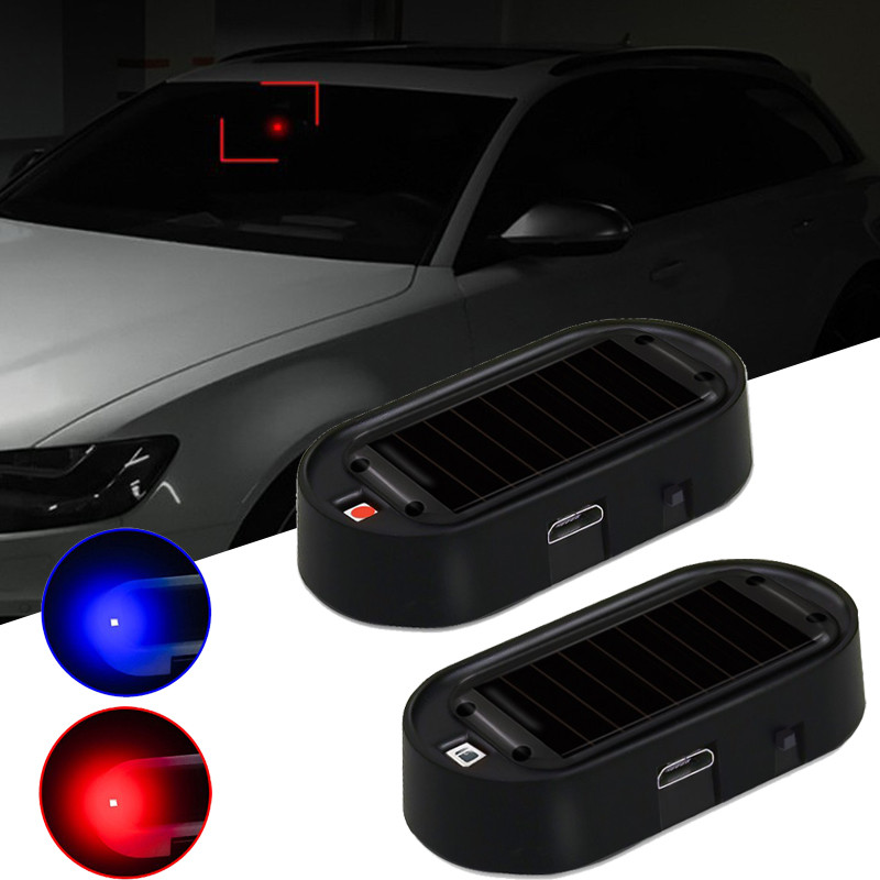 Car Fake Security Light Anti-theft LED Wireless Warning Lights ...