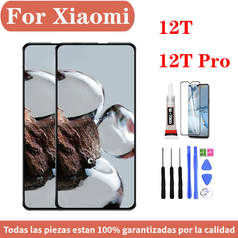 Original AMOLED Xiaomi 12T 12T Pro LCD Display Touch Screen With Frame ...