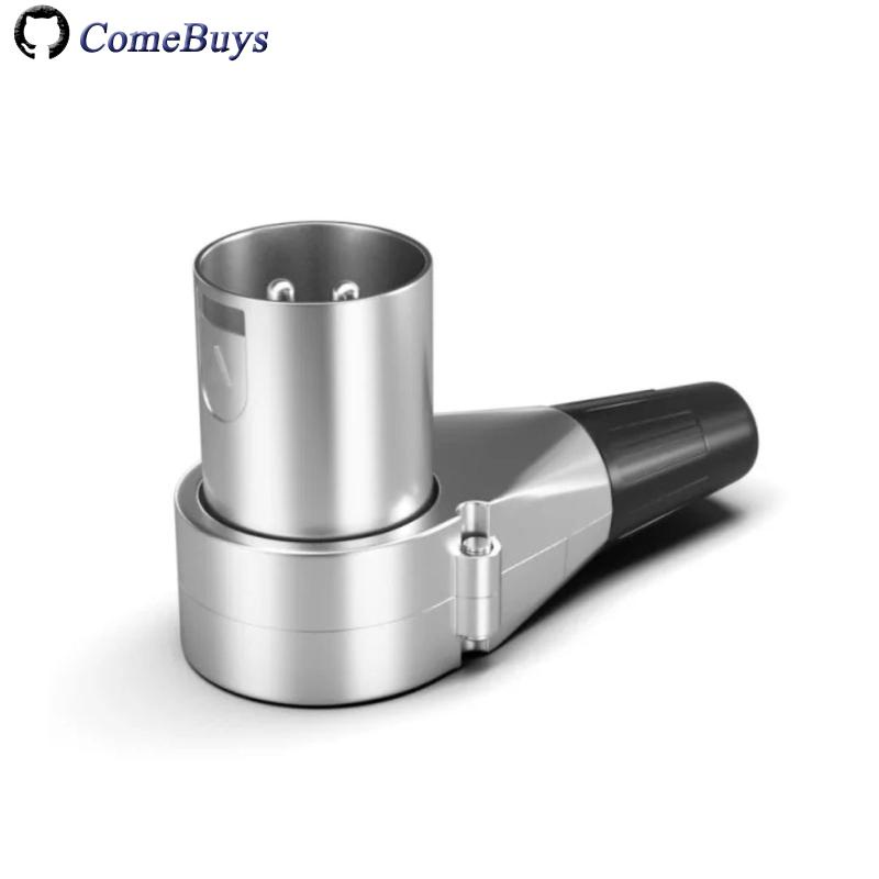 com* 3 Pin 90 Degree Male Female XLR Adapters Right Angle Cable ...