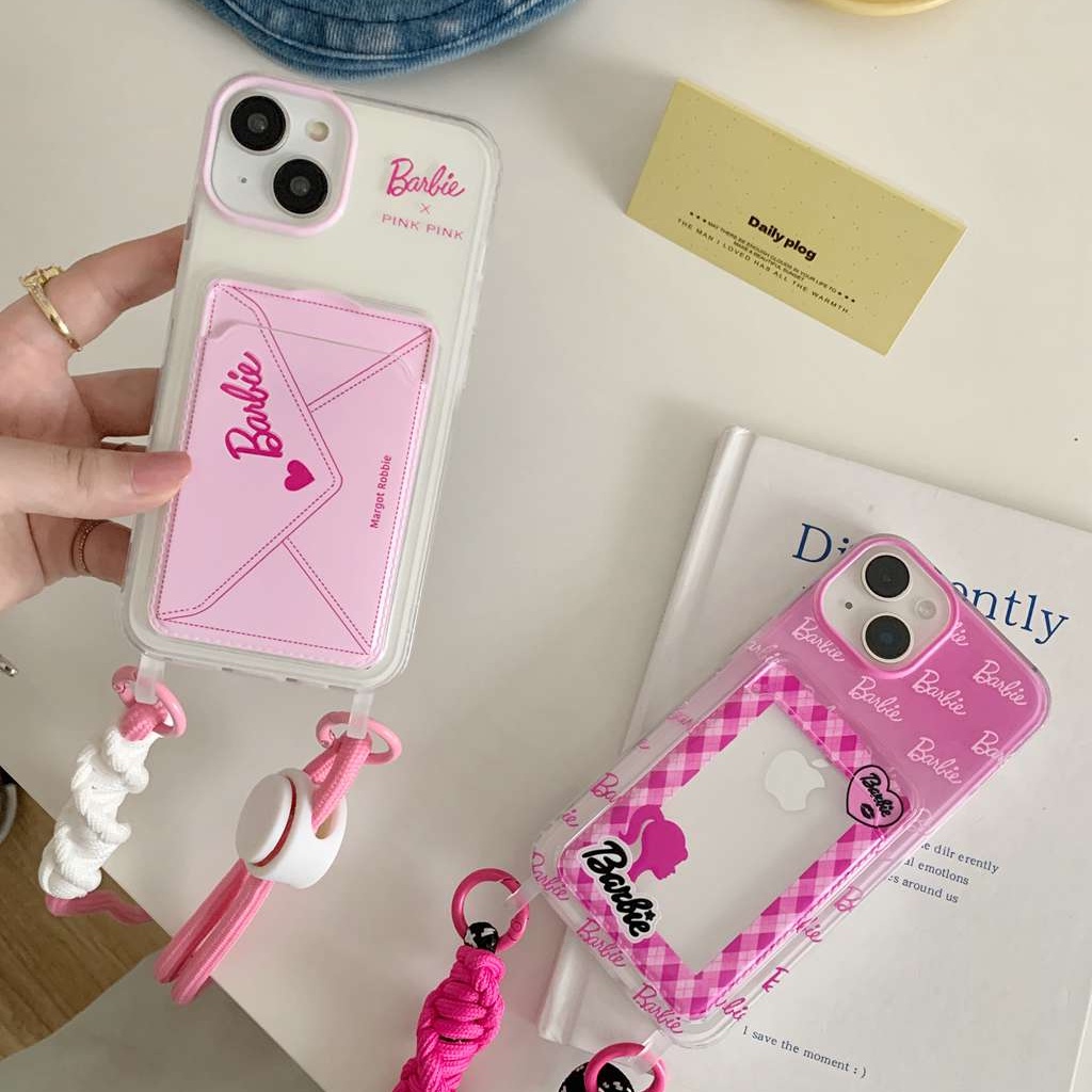 Cute Barbie Silicone Soft Case for Iphone 11 Casing Card Holder Bag ...