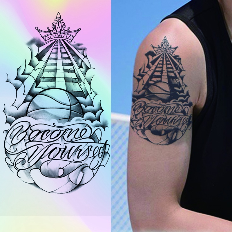 【SUN】Tattoo Sticker Waterproof Long Lasting 2 Weeks Fake Tattoo Magic ...