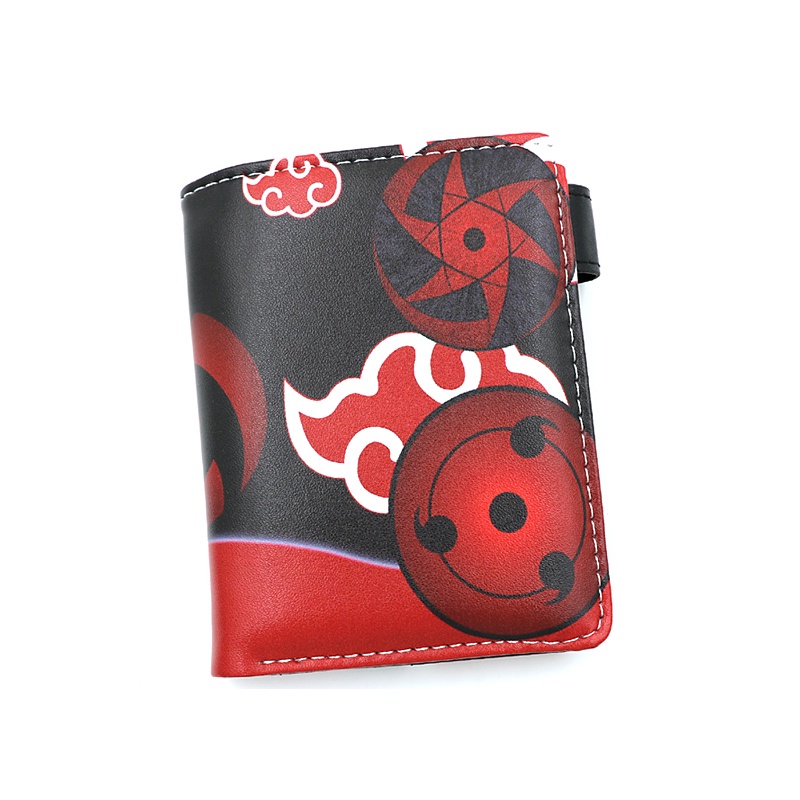 Cartoon Itachi Uchiha Kakashi Naruto Short PU Wallet Anime Purse with ...
