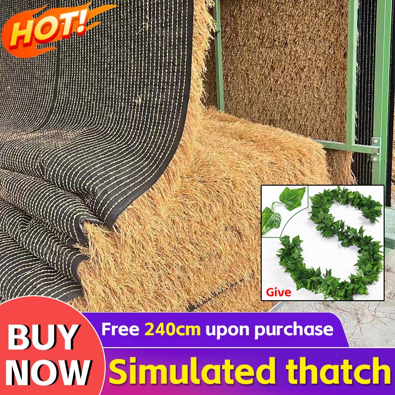 Artificial thatch roof outdoor scenic spot roof eaves fake straw ...