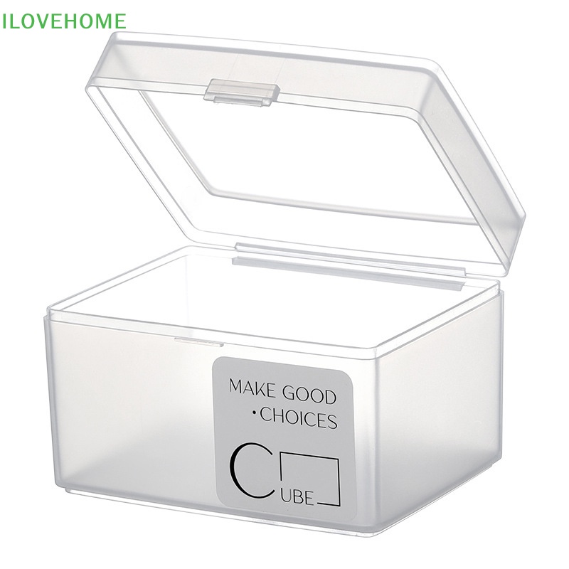 ILOVEHOME Mini Plastic Box Rectangular Box Translucent Box Packing Box ...