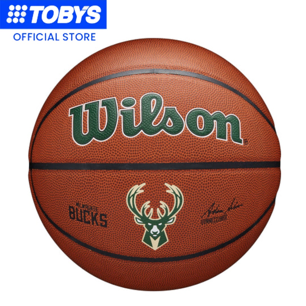Wilson Basketball NBA Team Alliance Milwaukee Bucks | Shopee Philippines