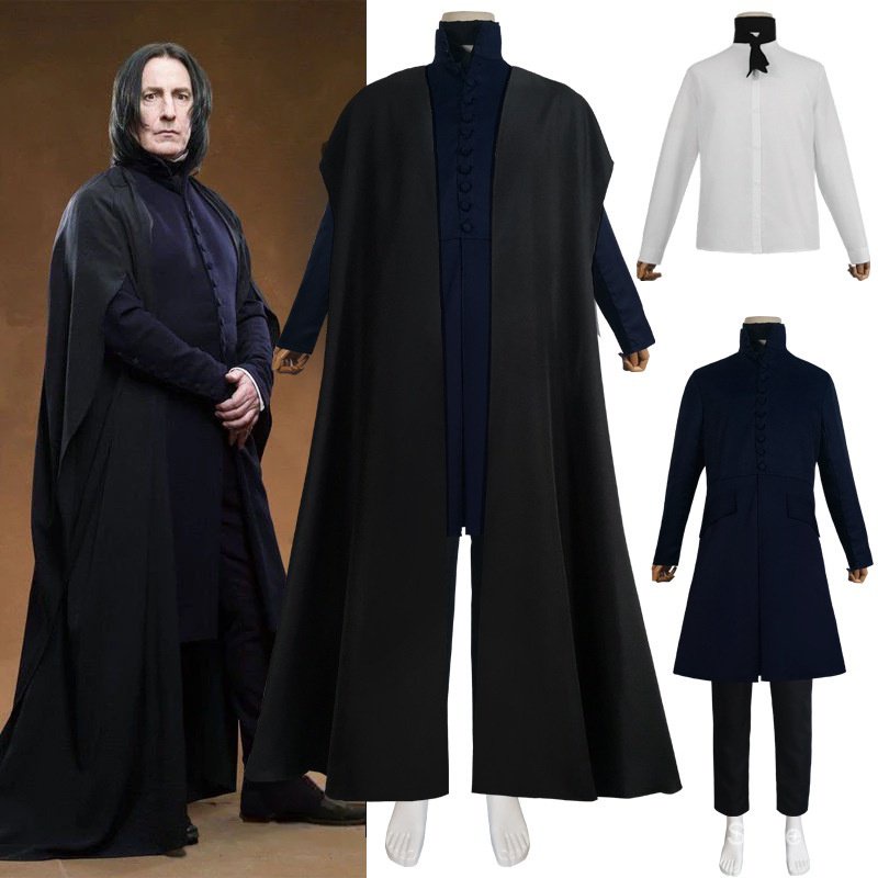 Harry Potter Snape Professor Robe Minister of Foreign Affairs Cosplay ...