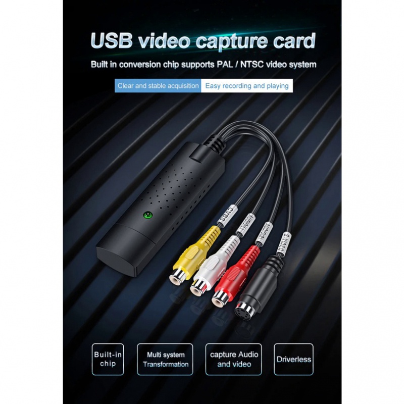 USB2.0 VHS to DVD Converter Convert Analog Video To Digital Format ...