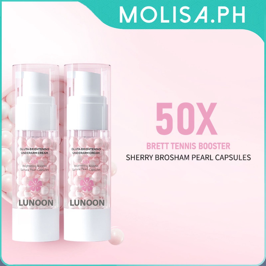 Lunoon Sakura Underarm Whitening Cream Body Lotion Pearl Moisturizer ...