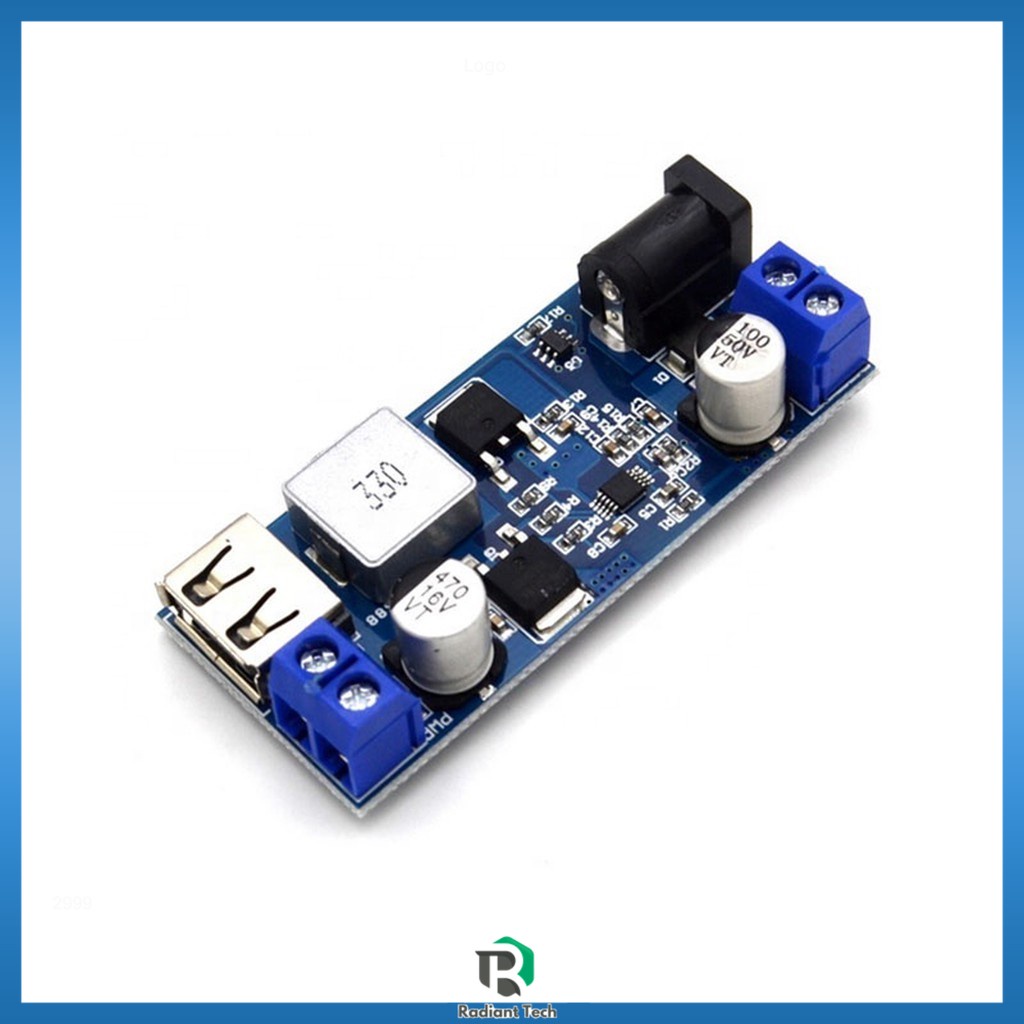 24V/12V to 5V Buck Converter USB Mobile Phone DC-DC Step-down Module ...