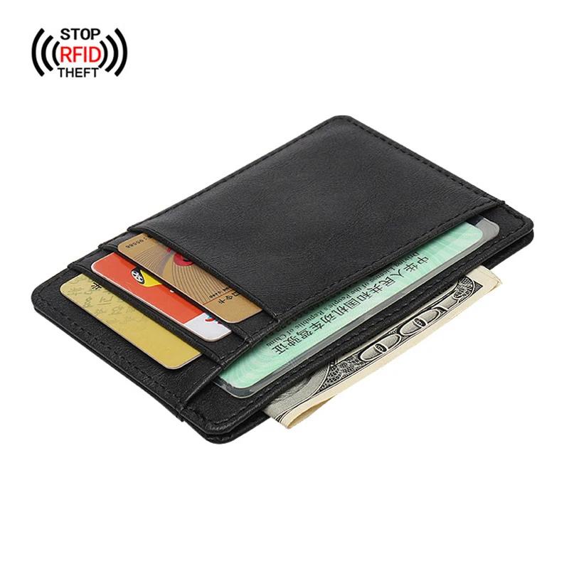 RFID Blocking Sim Credit Card Holder Men Driver's license Slot Male ...