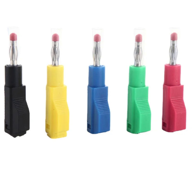 10Pcs 4mm Male Retractable Tube Stackable Banana Plug Wire Solder ...