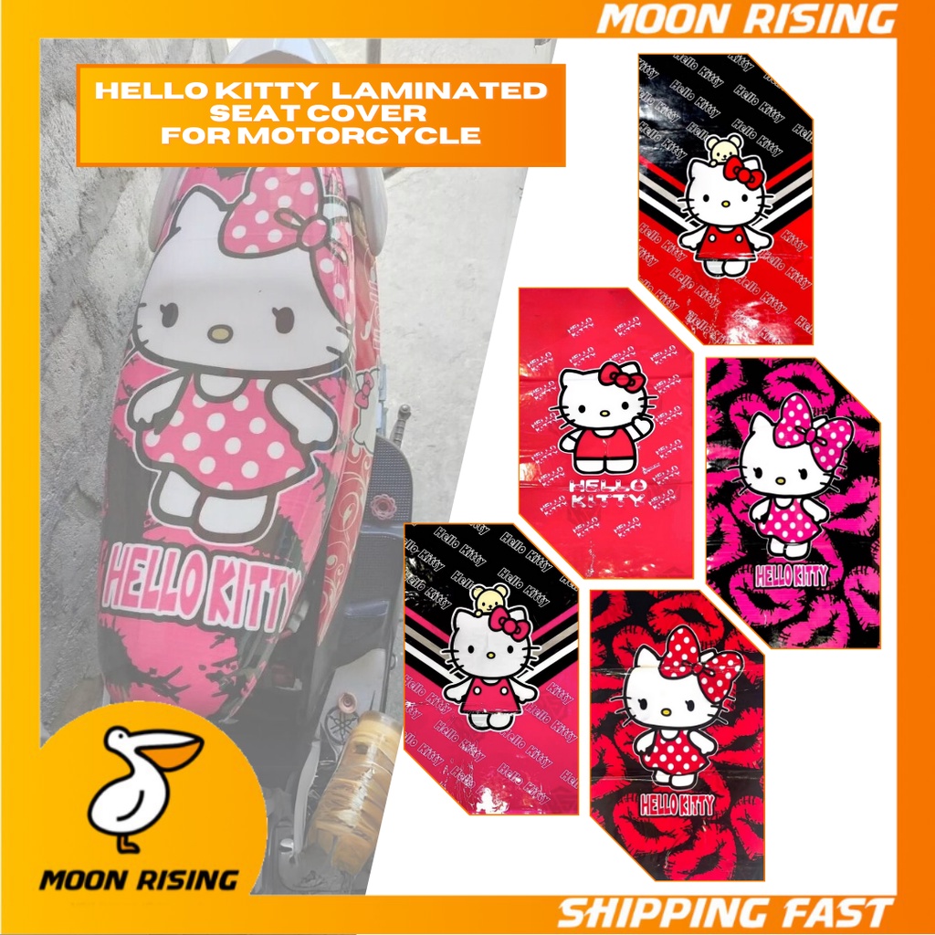LAMINATED MOTORCYCLE SEAT COVER HELLO KITTY DESIGNS FOR MOTORCYCLE ...
