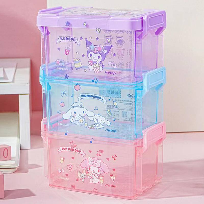 3Pcs/Set Sanrio Mymelody Kuromi Cinnamoroll Jewelry Organizer Display ...