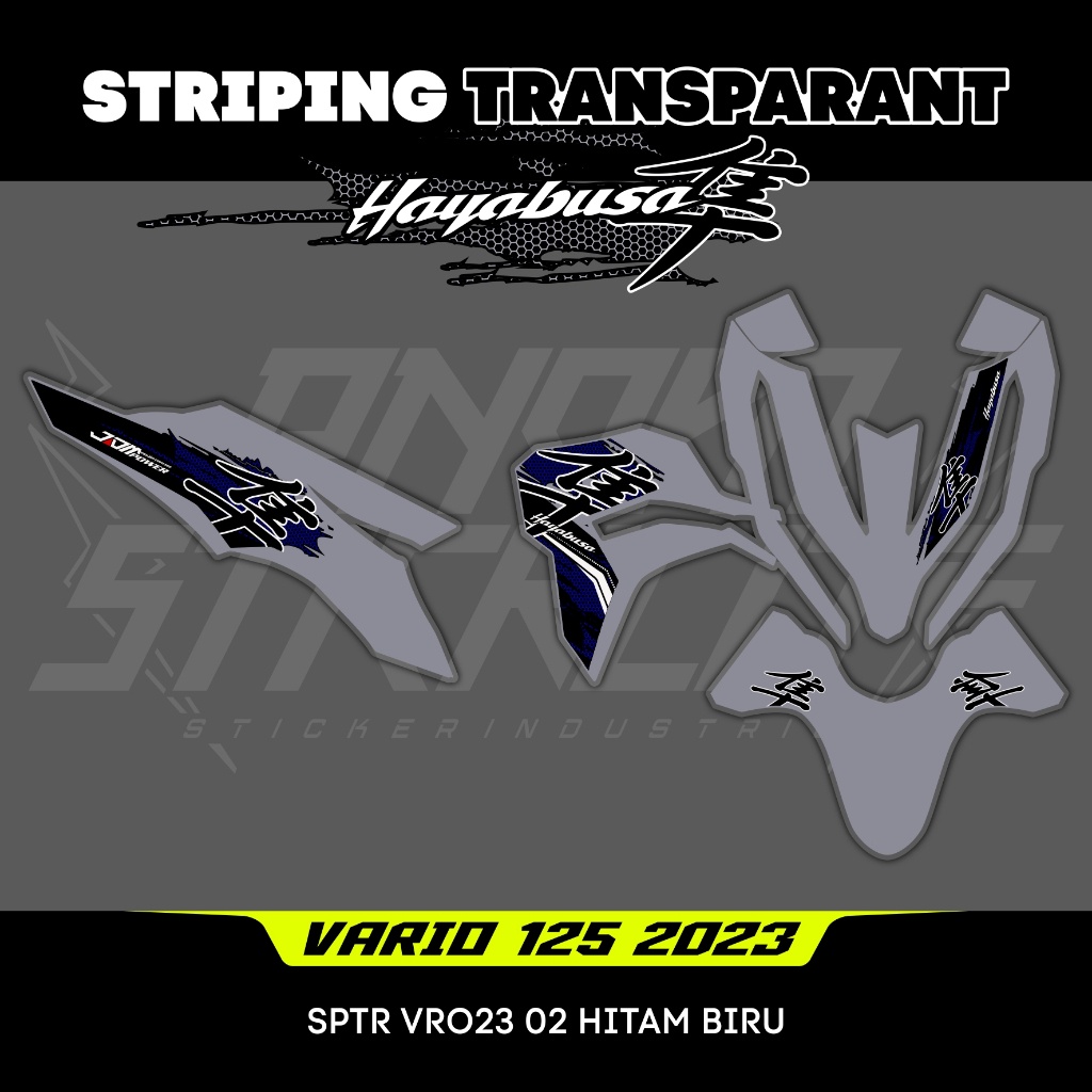 Transparent STRIPING UV VARIO 125 2023 HAYABUSA STICKER VARIO STICKER ...