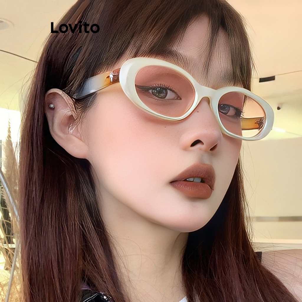 Lovito Women Preppy Stars Pattern Star Gradient Colour Crosshair ...