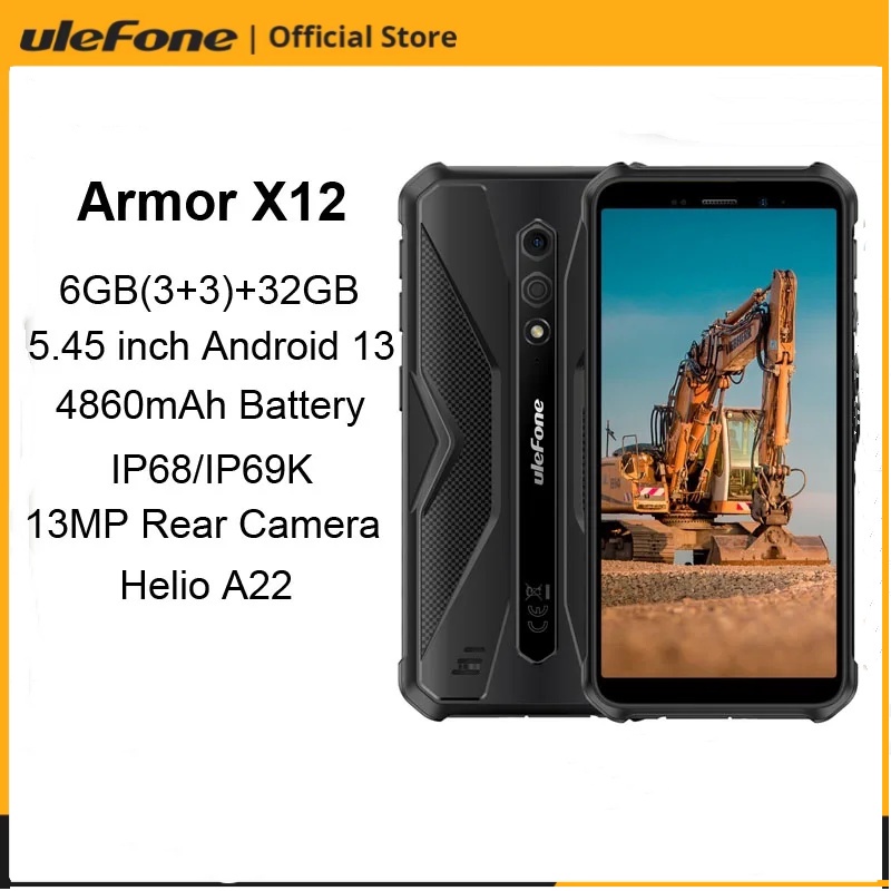 Ulefone Armor X12 Rugged Phone 6GB (3GB+3GB)+32GB 4860mAh 5.45 inch ...