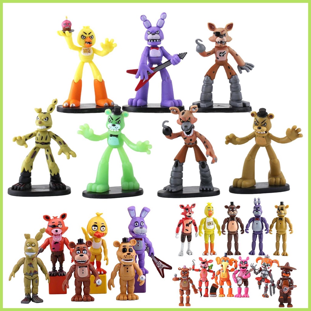 2024NEW FNAF Five Nights At Freddy's Action Figures Set shopebanph ...