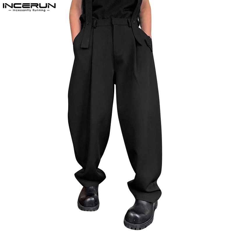 INCERUN Men's Casual Strap Pants | Shopee Philippines