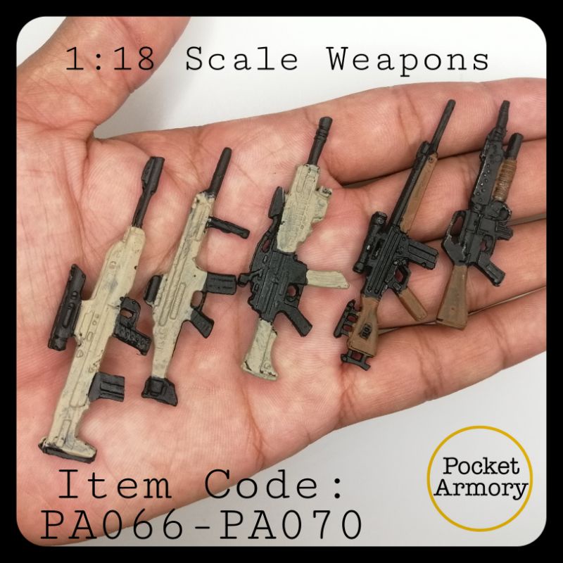 1:18 Scale Weapons PA066-PA070 | Shopee Philippines