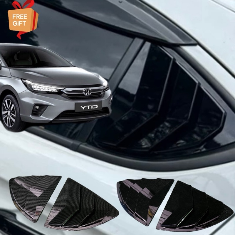 HONDA CITY GN2 SEDAN HATCHBACK 2020-2023 WINDOW TRIANGLE COVER BLACK ...