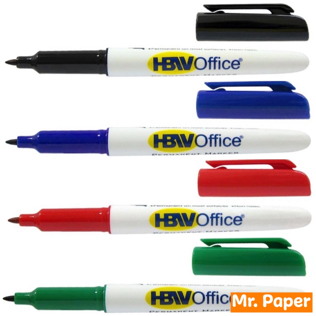 HBW Office 600 Fine Point Permanent Marker | Mr. Paper | Shopee Philippines
