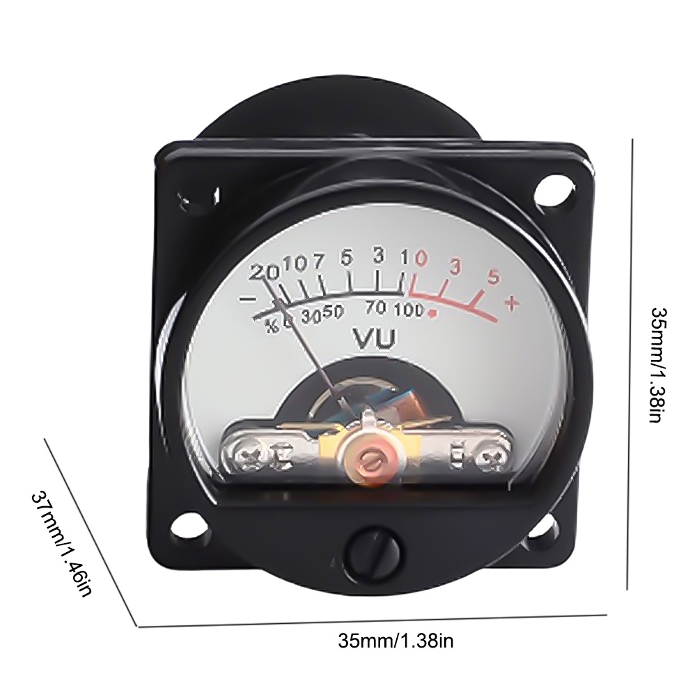 [lawrences.ph] 6V-12V Panel VU Meter Warm Back Light Recording 500UA VU ...