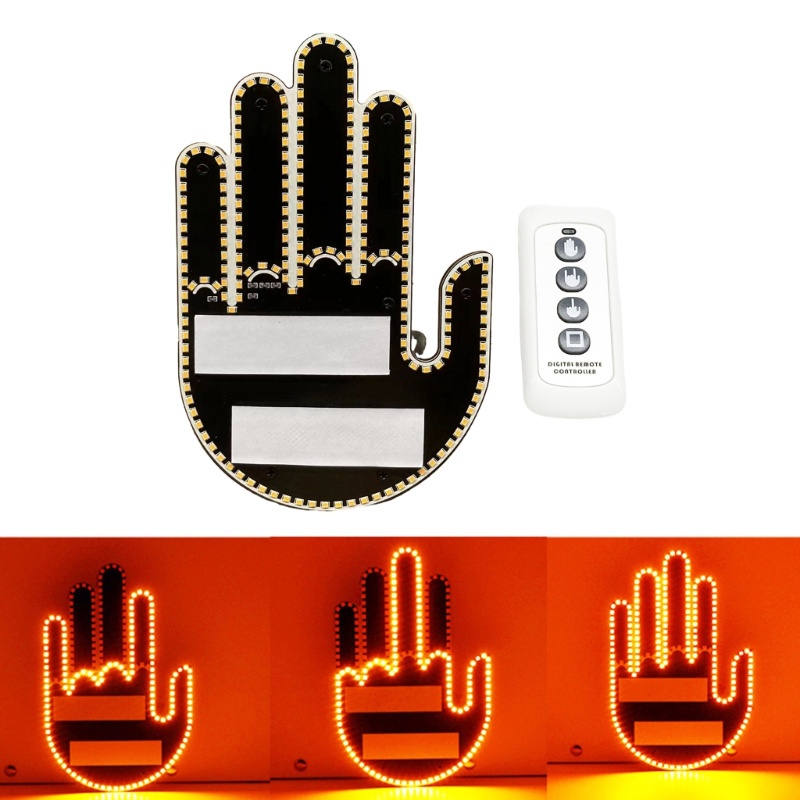 ROX Led Gesture Lamp Remote Control Car Tail Light with Adjustable ...