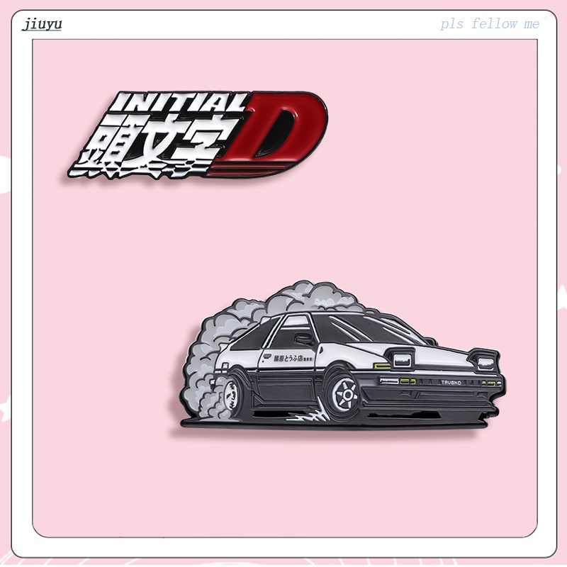 Initial D Anime Enamel Pin Brooch Cool Racing AE86 Drift Metal Pins ...