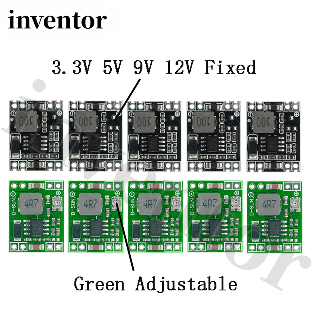 MP1584EN DC-DC 3A Buck Step-down Power Supply Module DC 5V-12V 24V to 5V 3.3V 9V 12V Fixed ...