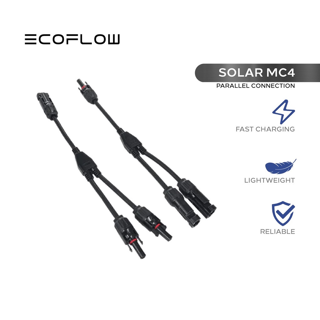 EcoFlow Solar MC4 Parallel Y Connection Cable Pack of 2 | Shopee ...