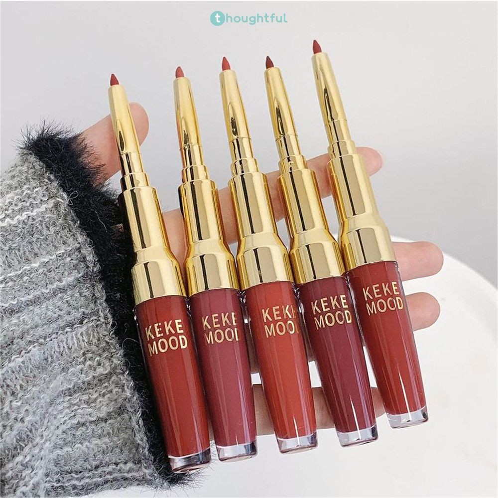 KEKEMOOD Lip Glaze Full-bodied Color Development Moisturizing Texture ...