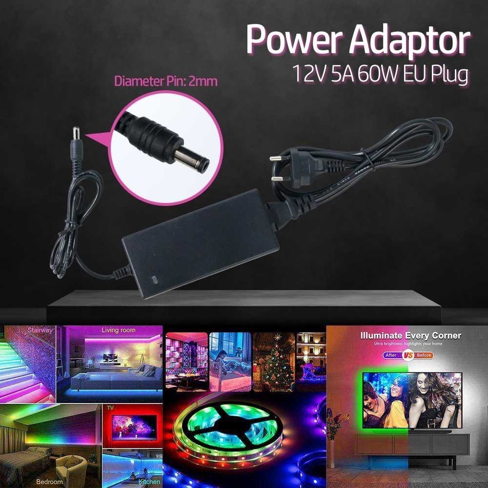 Multipurpose AC to DC 12V 5A 60W Port Converter Power Supply Adapter ...
