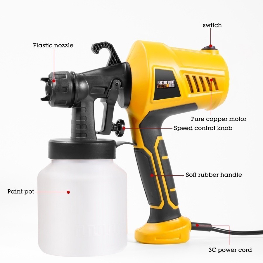 PHILIPS Electric Paint Spray Gun Set Home Improvement Disinfectant ...