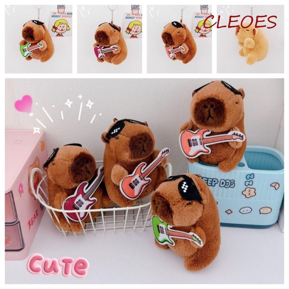 CLEOES Plush Capybara Keychain, Sunglasses Soft Rock Capibara Bag ...