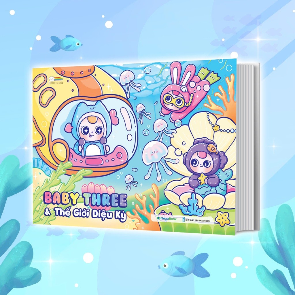 Baby Three Coloring Book & Magical World [HCM Bookstore] | Shopee ...